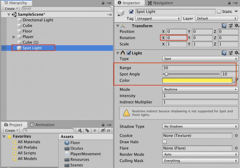 （Unity・Oculus）VR空間内でプレーヤーに懐中電灯を持たせる（利き腕の設定） | monopro キッズ・プログラミング道場