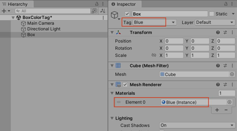 （Unity）マテリアルとTagを連動させる（マテリアルの種類によって自動的にTagが設定される） | monopro キッズ・プログラミング道場