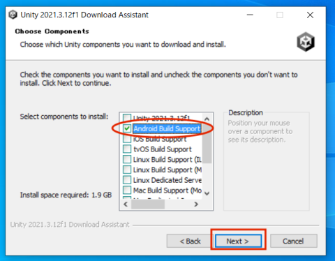 手動で「Android Build Support」をインストールする手順（Unity2021.3.12） | monopro キッズ・プログラミング道場