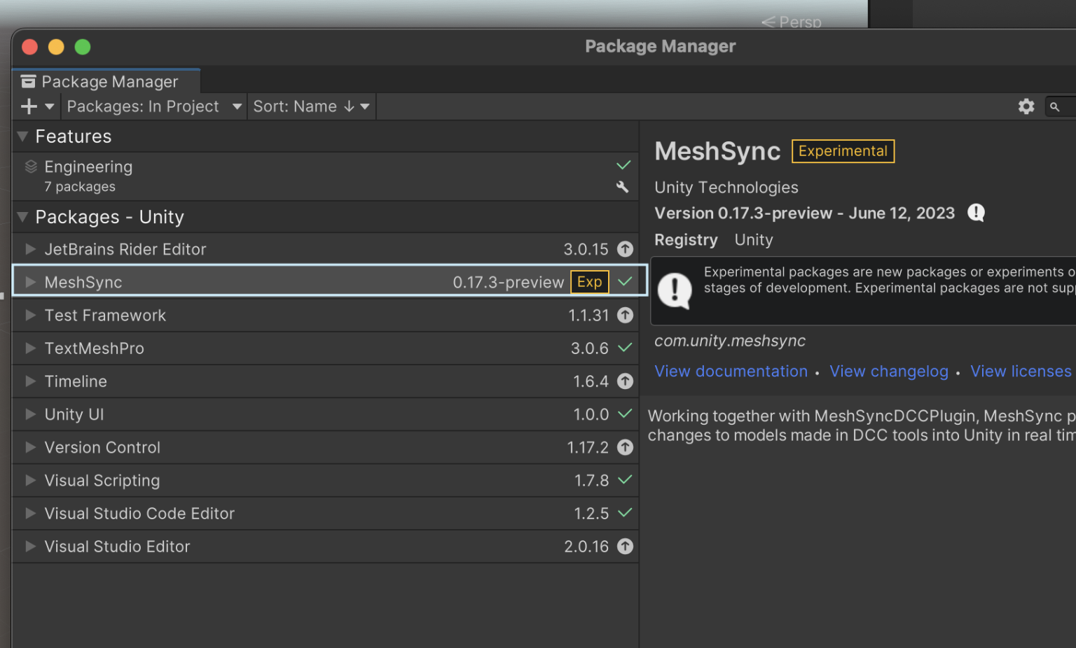 UnityとBlenderの同期（MeshSyncの設定／Unity2021.3.12／Blender3.3.14） | monopro キッズ・プログラミング道場