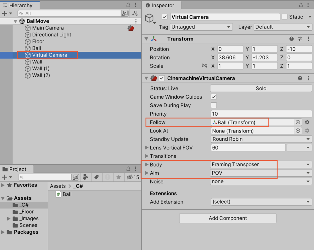（Unity）カメラの向きとボールの進行方向を合致させる | monopro キッズ・プログラミング道場