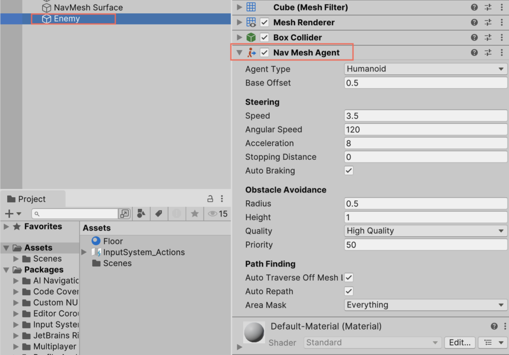 （Unity6）追跡してくる敵の作り方（AI Navigationの活用） | monopro キッズ・プログラミング道場