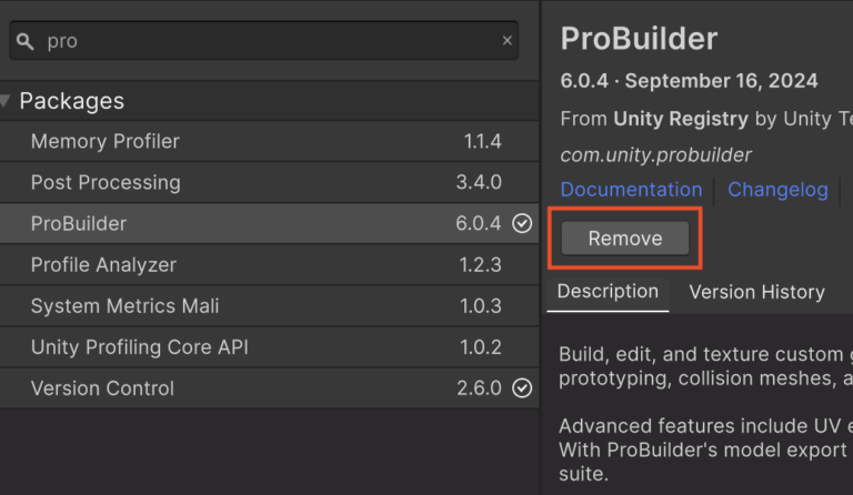 （Unity）ProBuilderのインストール手順（Unity6） | monopro キッズ・プログラミング道場