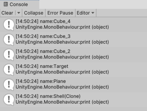 （Unity6 BRP）着弾点を中心に一定の範囲内にあるオブジェクトの情報を取得する | monopro キッズ・プログラミング道場